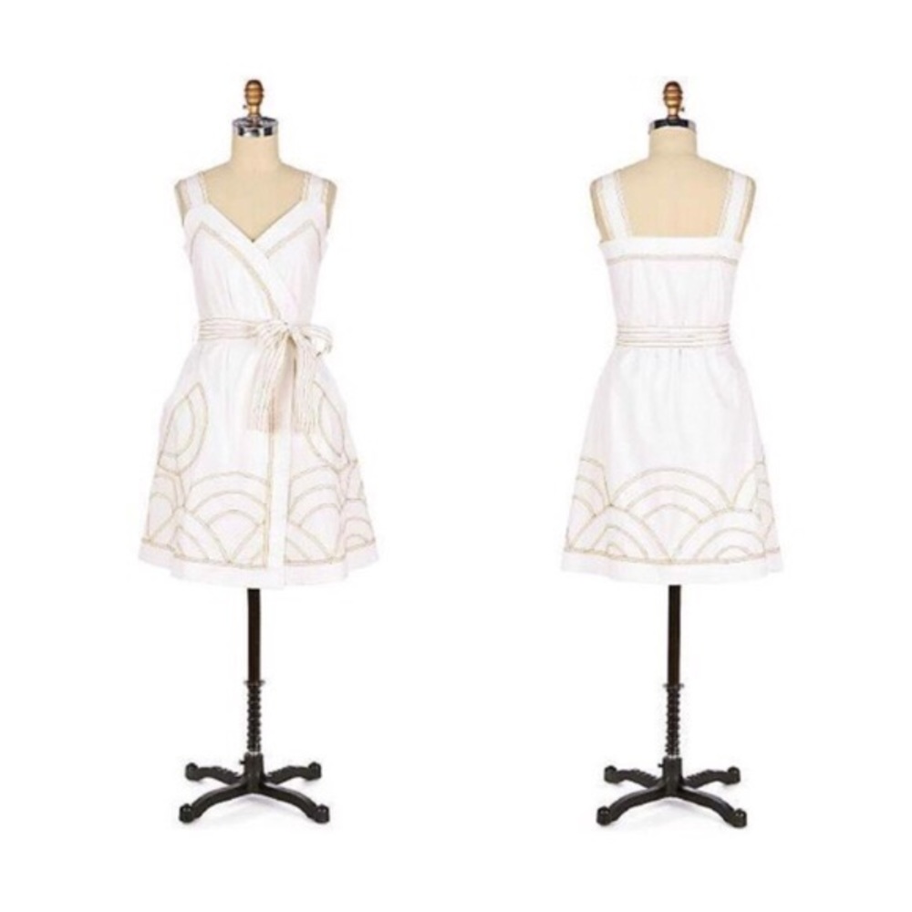 {Rare} Anthro Lithe Quiet Companion Wrap Dress - Gem